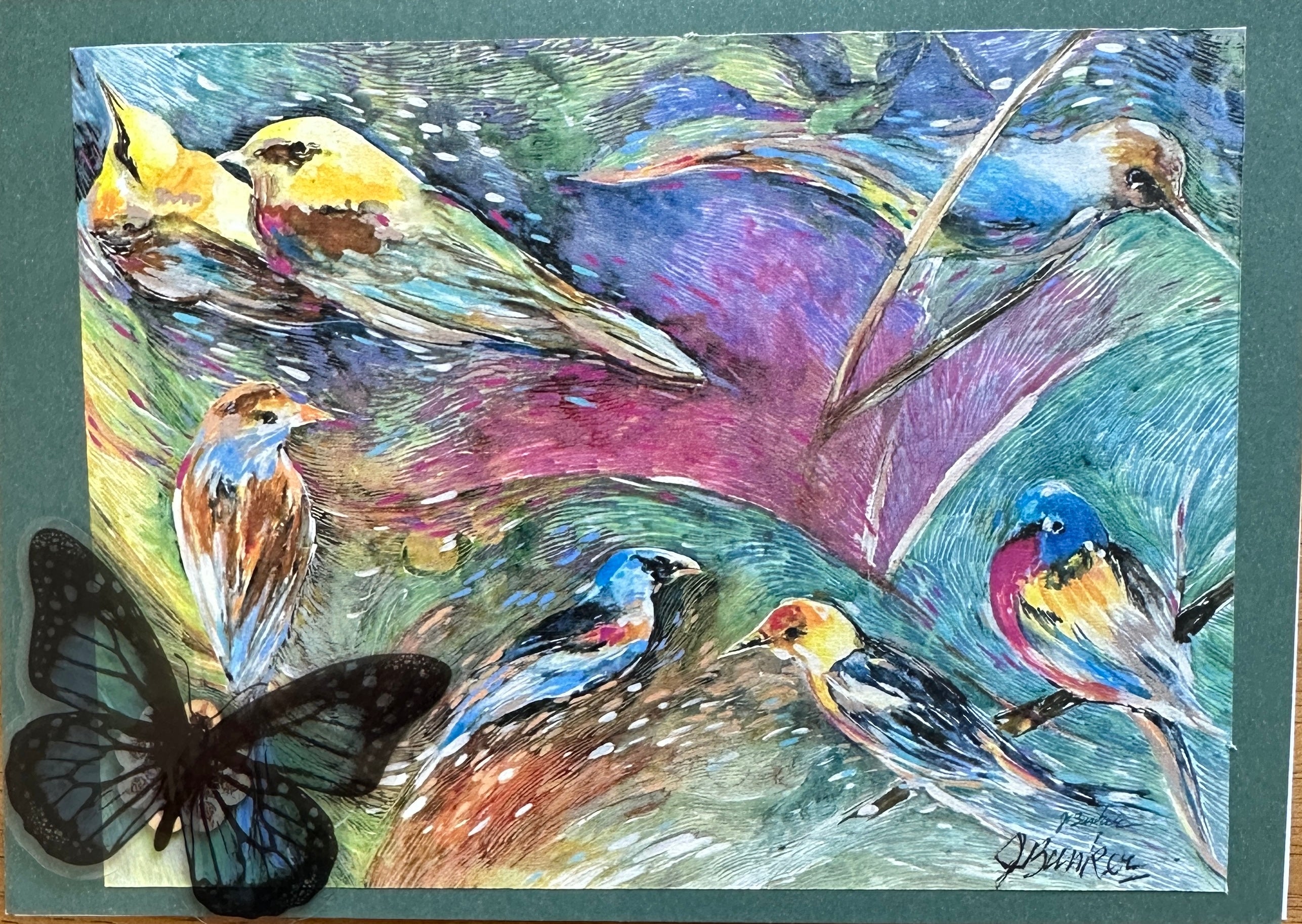 John Bunker medium collage notecard with envelope, #17B – St. John's Cathedral Bookstore & Gift Shop