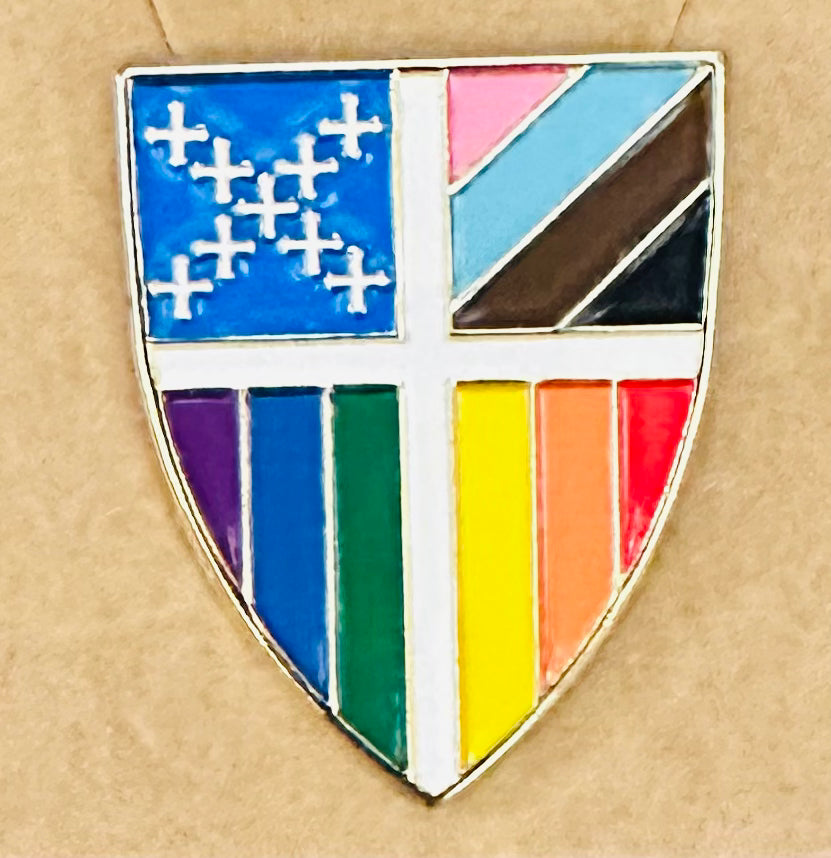 Episcopal Pride Shield lapel pin – St. John's Cathedral Bookstore ...